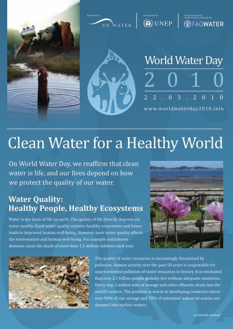 Clean Water for a Healthy World - UN-Water