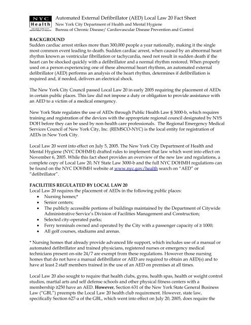 03-NYC DOHMH AED Law and Regulations Fact Sheet.pdf
