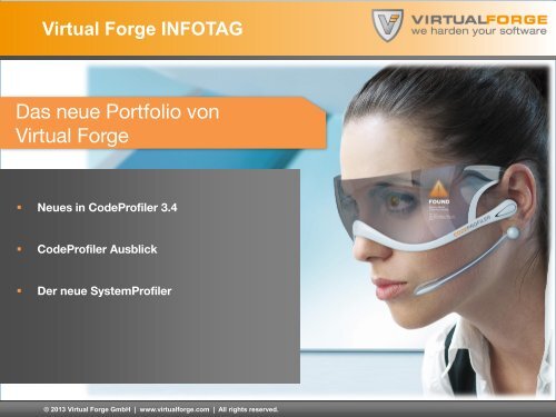 Das neue Portfolio von Virtual Forge