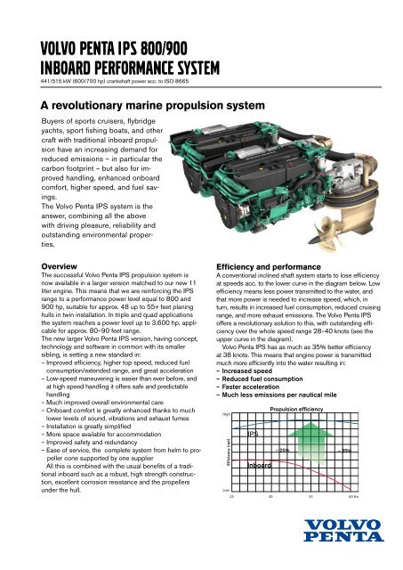 Volvo Penta IPS800 - Volspec