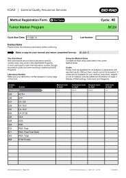 EQAS Hematology Program - Bio-Rad