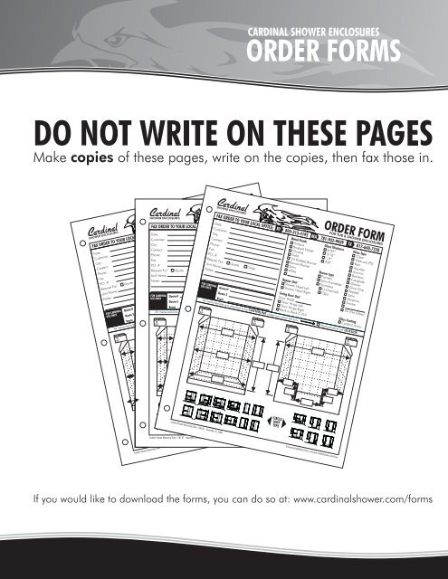 Cardinal Shower Enclosures - Measuring Sheets - East Coast.cdr