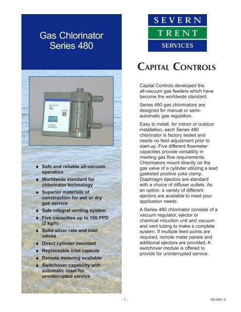 Gas Chlorinator Series 480 - Flowmeters.co.za