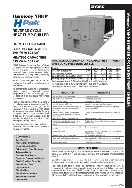 REVERSE CYCLE HEAT PUMP-CHILLER