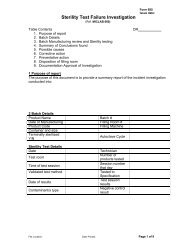 Deviation Report Form - Pharmaceutical Quality Assurance and ...