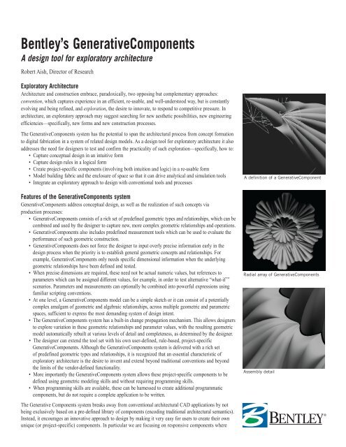 Generative Components