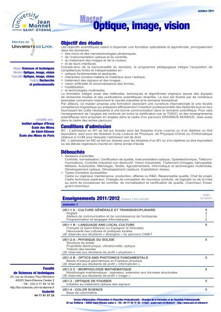 Optique, image, vision