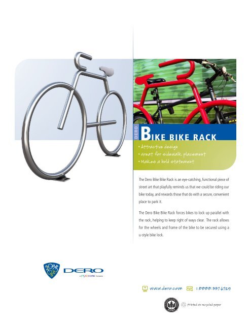 BIKE BIKE RACK - Dero Bike Rack Inc.