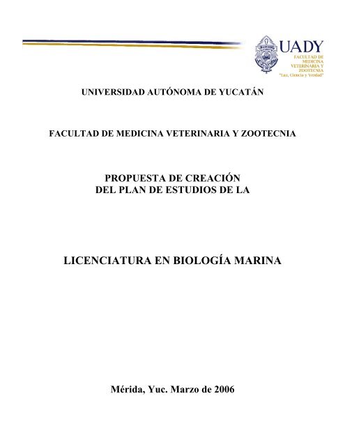 PLAN BIOL MARINA corregido UADY.pdf - Facultad de Ciencias ...
