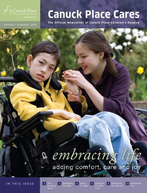 adding comfort, care and joy - Canuck Place Children's Hospice