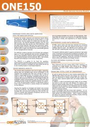 1645 Fibre Ethernet Access Device - OneAccess extranet
