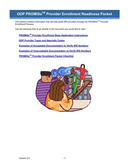 ODP PROMISe Provider Enrollment Readiness Packet - HCSIS