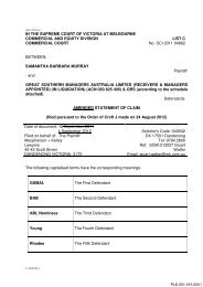 to Read Fresh as Amended Statement of Claim - Class Action
