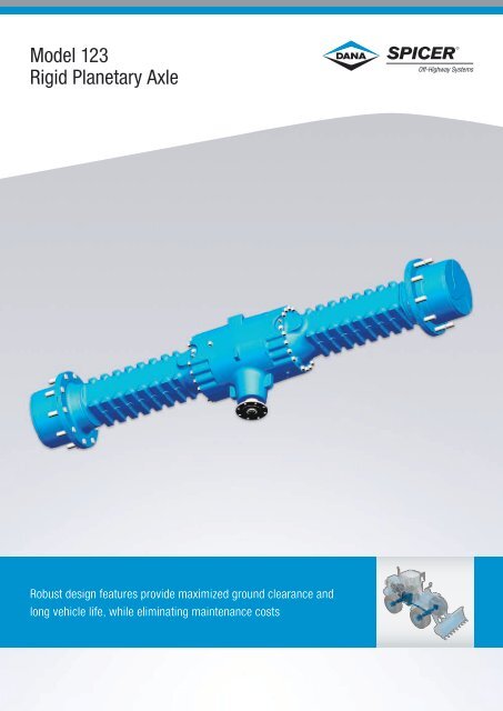 Model 123 Rigid Planetary Axle