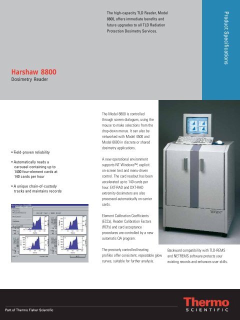 Harshaw 8800 TLD Reader - Envinet a.s.