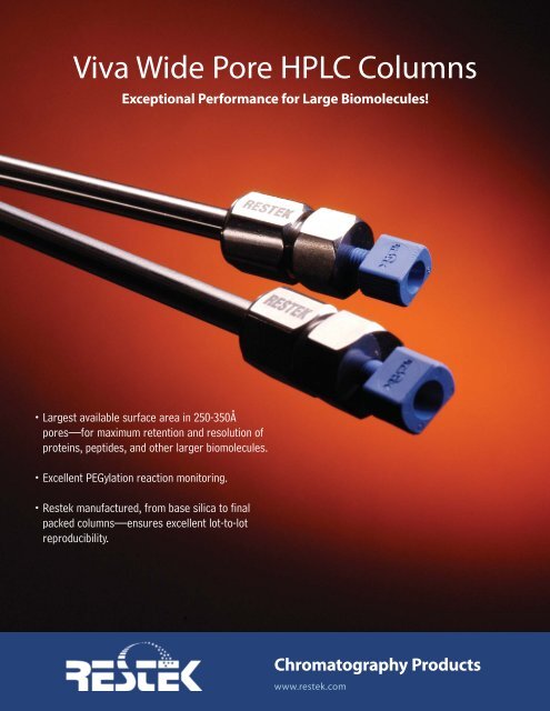 Viva Wide Pore HPLC Columns