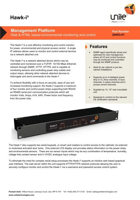 Hawk-i³ - Unite Technologies