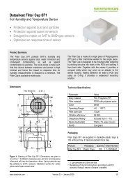 I2C Functional Description for SFM3000 - Sensirion