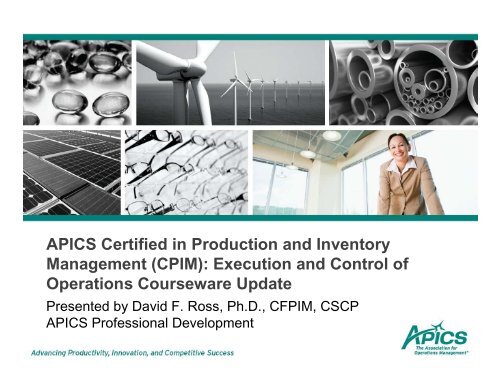 APICS Certified in Production and Inventory Management (CPIM ...