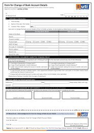 D2050 Bank Account Details Form