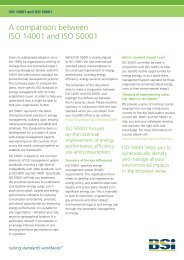 A comparison between ISO 14001 and BS EN 16001 - BSI