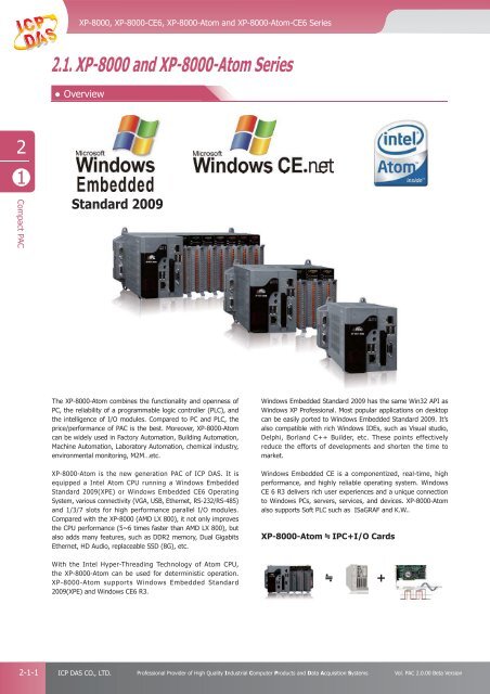 2.1. XP-8000 and XP-8000-Atom Series - Industrial PC Blog - ICP DAS