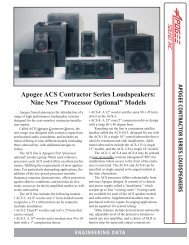 CA-2000/4000/8000 - Apogee Sound