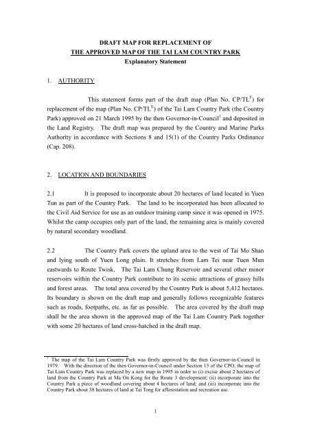 Explanatory Statement