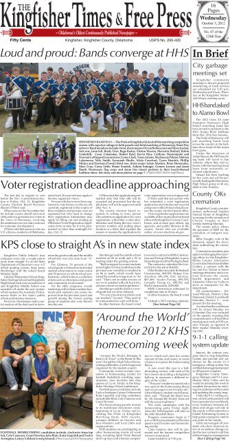 Pages 1-4. - Kingfisher Times and Free Press