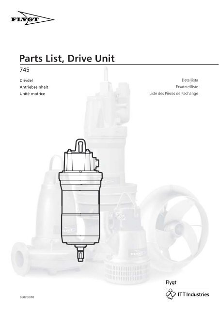 Parts List, Drive Unit