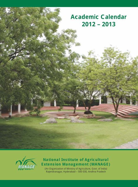 Academic Calendar 2012 – 2013 - manage