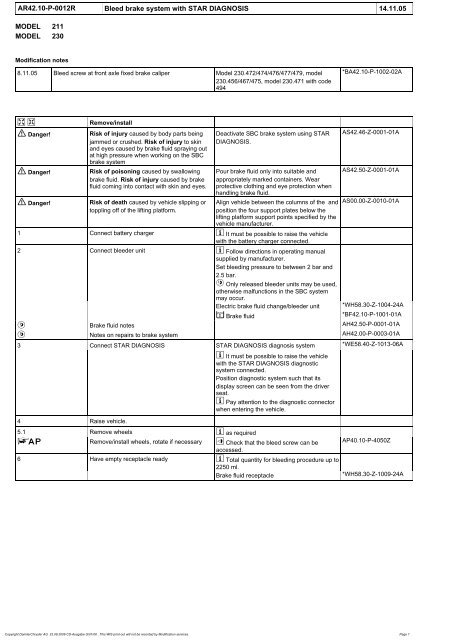 W211 Brake system Bleeding with STAR Diagnosis.pdf