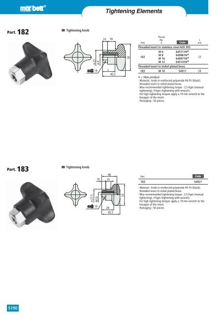 R Tightening Elements Rat