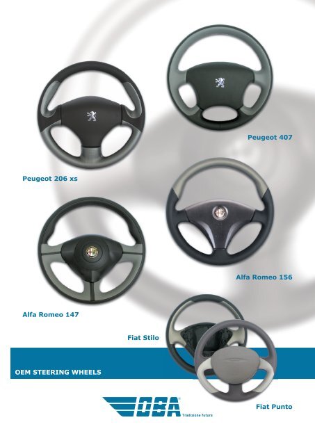 OEM STEERING WHEELS Peugeot 206 xs Alfa Romeo OBA S.r.l