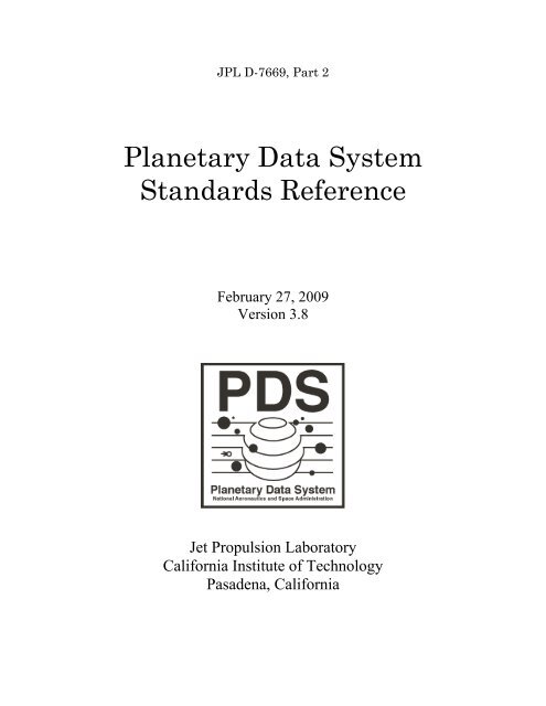 PDF version of entire document - the Planetary Data System - NASA