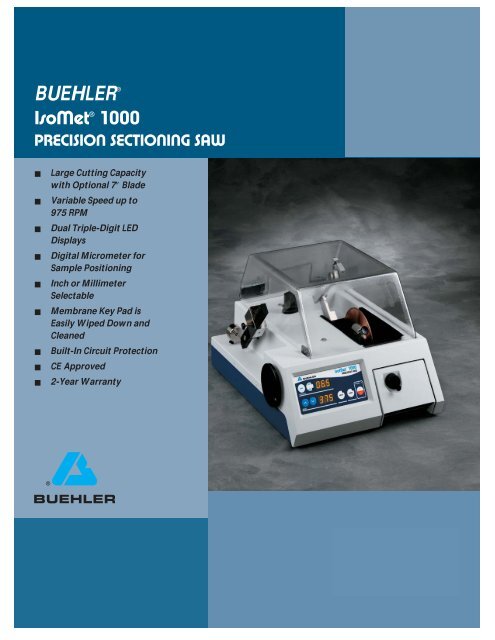 Precision sectioning saw