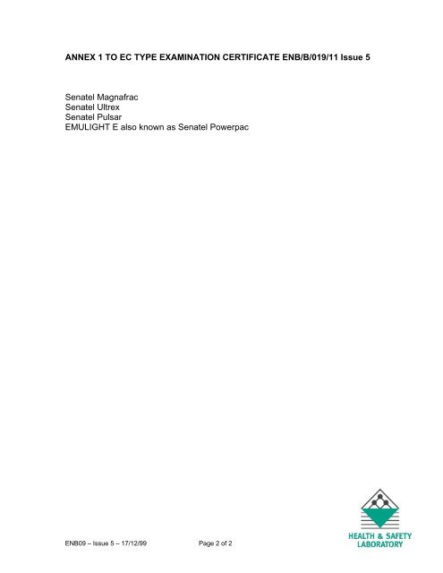 ANNEX 1 TO EC TYPE EXAMIN