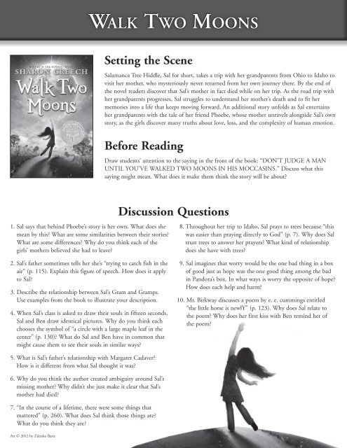 WALK TWO MOONS - Sharon Creech