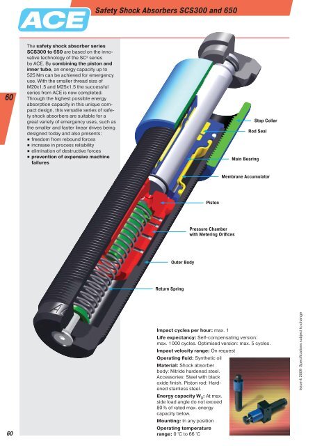 ACE safety shock absorbers