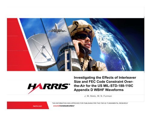 Effects of Interleaver Size and FEC Code Constraint Over-the ... - HFIA