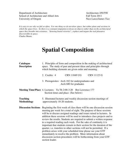 ARCH 4/550 - Spatial Composition - Department of Architecture ...