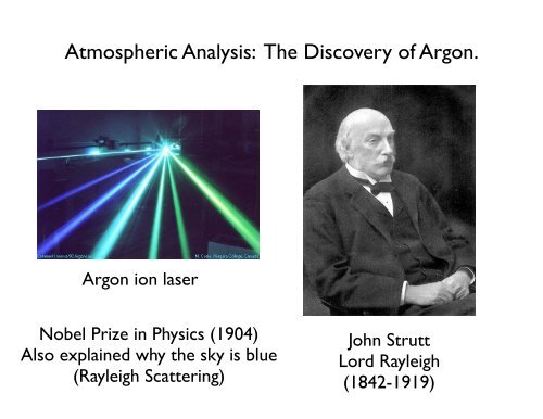 The Discovery of Argon. - The Corn Group Unicorn Web Site