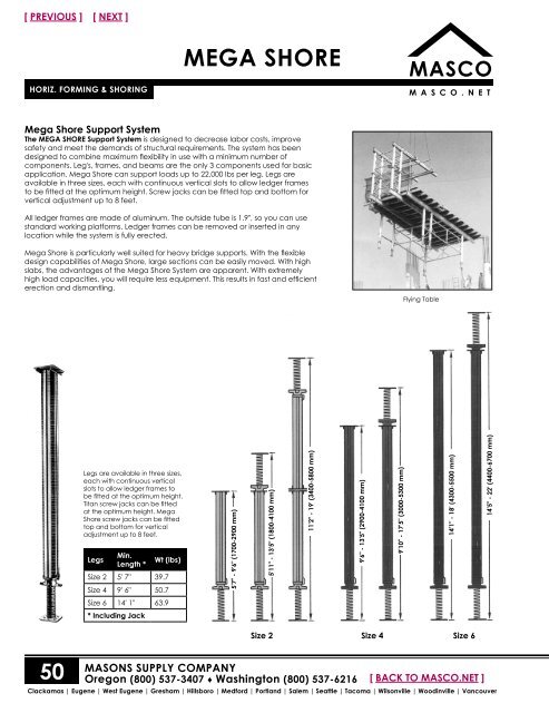 MEGA SHORE - masco.net