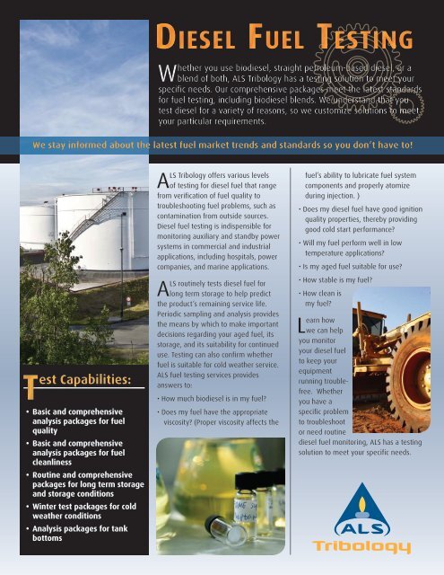 diesel fuel testing diesel fuel testing