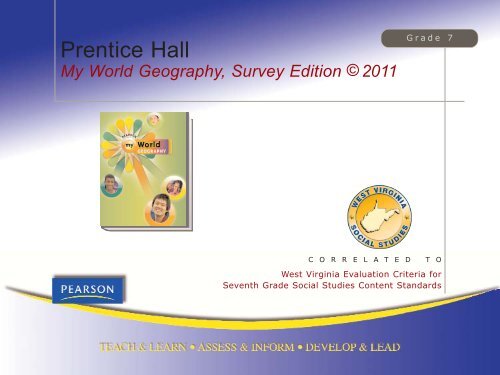 My World Geography, Survey Edition - Pearson