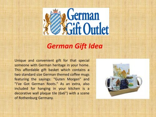 German Gift Idea