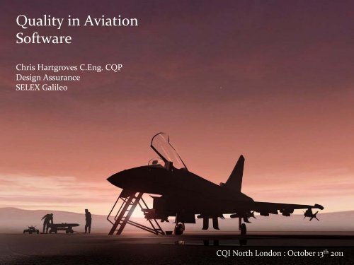 Quality in Aviation Software