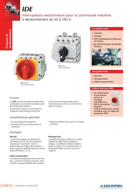 Page catalogue - Socomec