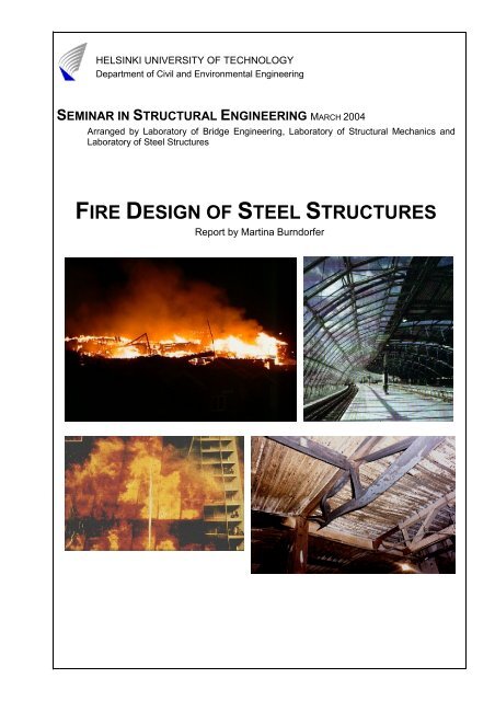 FIRE DESIGN OF STEEL STRUCTURES