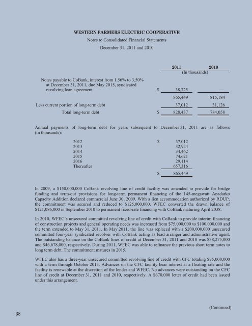 WESTERN FARMERS ELECTRIC